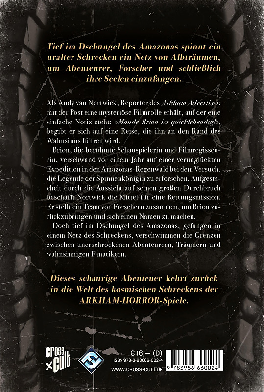 Arkham Horror: Kult der Spinnenkönigin | Buch | Deutschland | BUCH ...